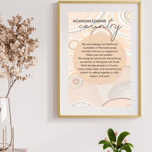 Authentic Aboriginal Acknowledgment of Country Print | Digital Download ...