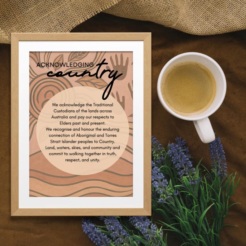 Authentic Aboriginal Acknowledgment of Country Print | Digital Download ...