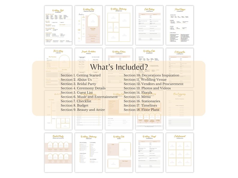 Wedding Day Binder Template, Wedding Planner, Wedding Planner Printable ...