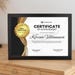Elegant Gold and Black Modern Certificate Template, Stylish Printable ...