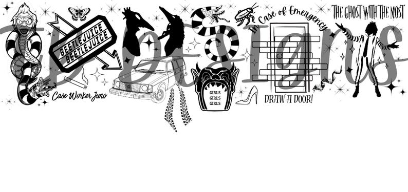 Beetlejuice PNG Laser Engraving File - Etsy