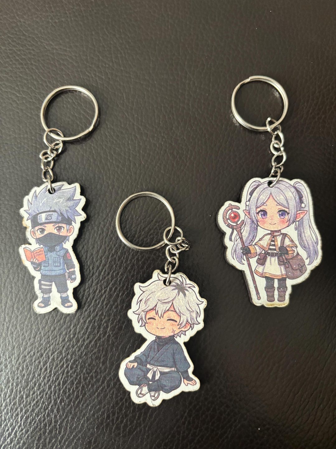Anime Chibi Character Keychains - Etsy
