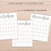 2025 Calendar Printable Minimalist Calendar Planner, School Calendar ...