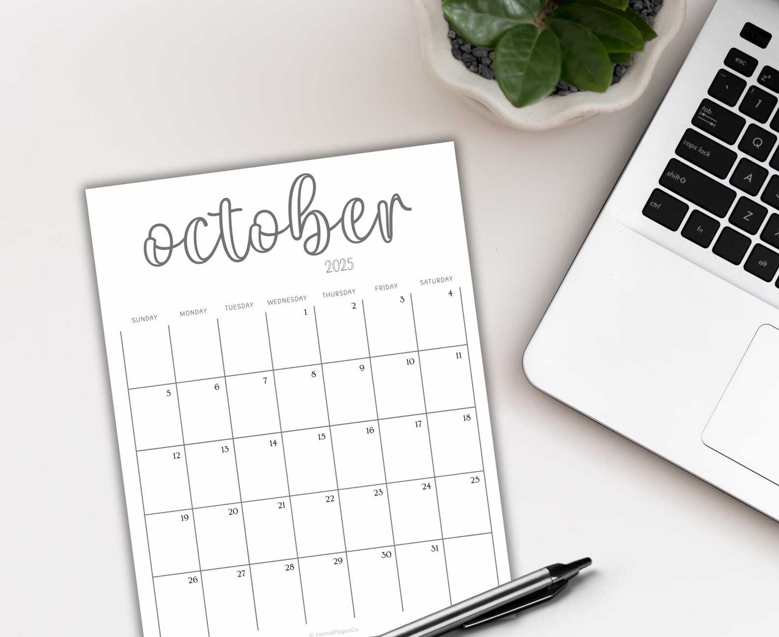 2025 Calendar Printable Minimalist Calendar Planner, School Calendar ...