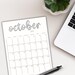 2025 Calendar Printable Minimalist Calendar Planner, School Calendar ...