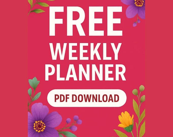 Weekly Planner Page | Minimalist Digital Freebie for Goodnotes ...