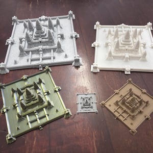 3D Printed Angkor wat Model - Khmer Temple - Custom Colors and Sizes ...