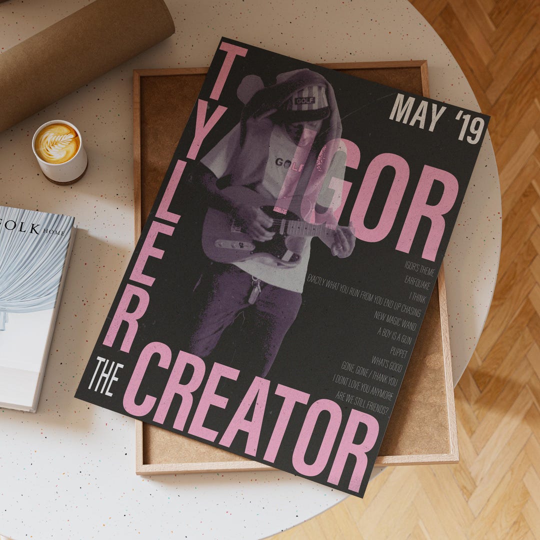 Music Posters, Tyler the Creator Matte Vertical Art Print, Wall Decor ...