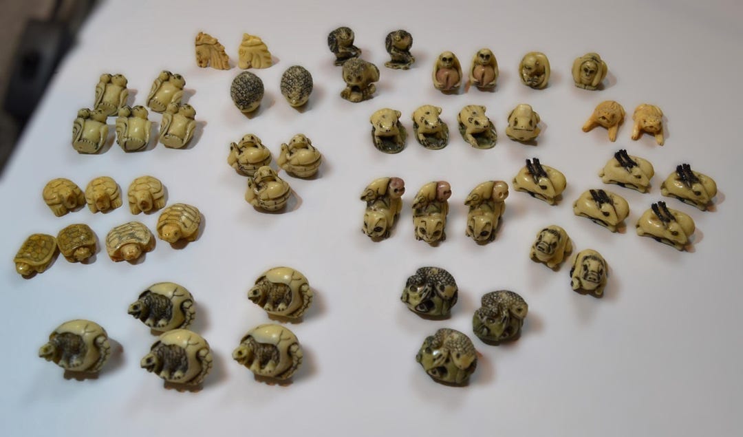 Netsuke Beads Frogs Various Styles - Etsy