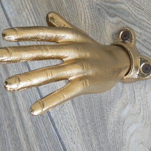 Hand Hook Rustic Unique Left Hand Pull Metal Heavy Cast Iron - Etsy