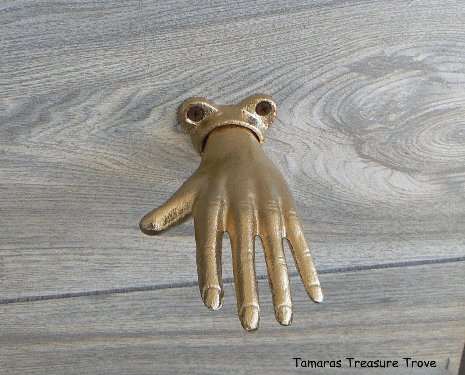 Hand Hook Rustic Unique Left Hand Pull Metal Heavy Cast Iron - Etsy