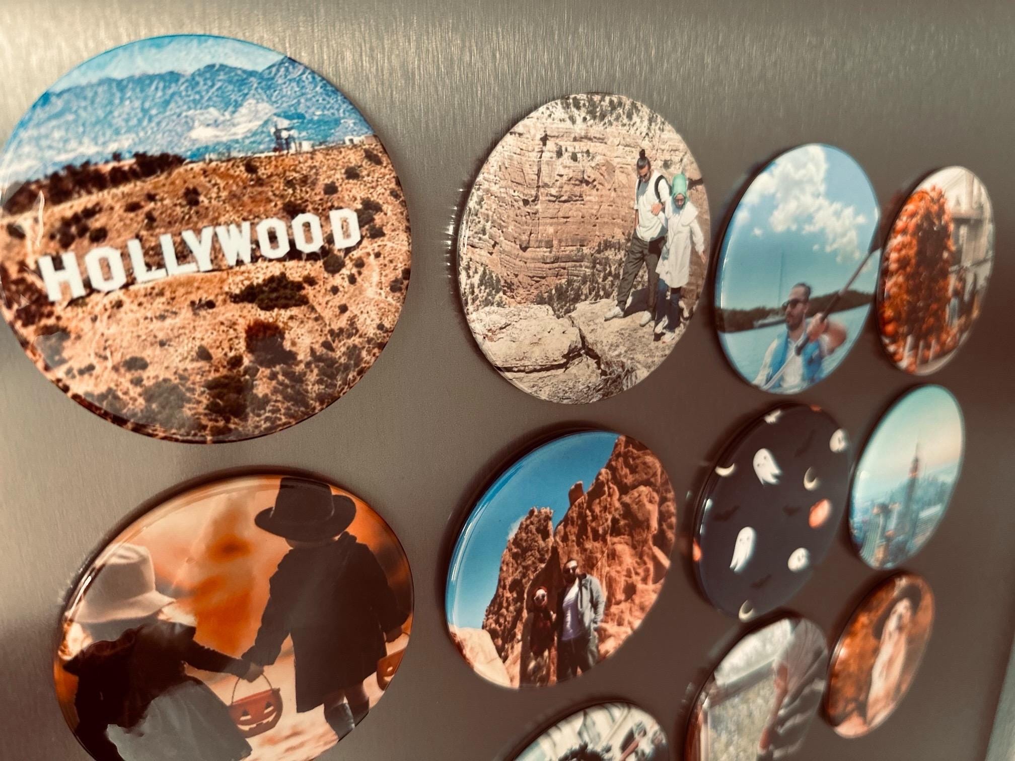 Custom Round Fridge Photo Magnets | 3 Inches |transform Pet, Family ...