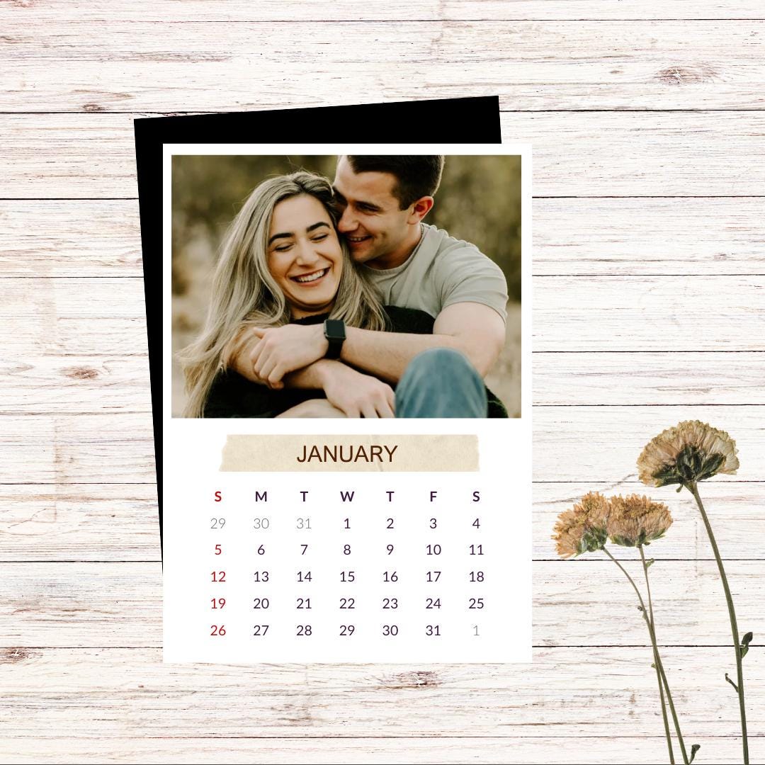 Calendar Magnets 2025 Monthly Photo Card Custom 2025 Calendar ...