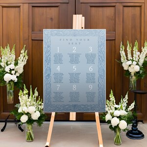 Customizable Wedding Seating Chart With Vintage Seashell Illustration ...