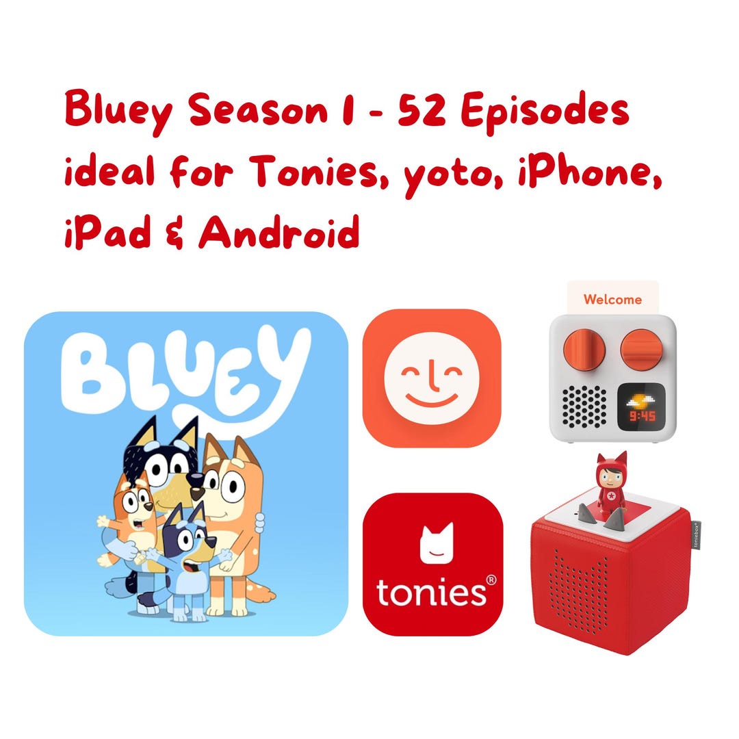 Bluey, Season 1, Tonies, Audio File, Children's Audio Book ...