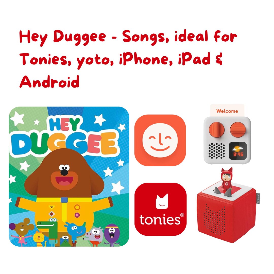 Hey Duggee, Songs, Tonies, Yoto, Audio File, Designed for Tonies Player ...