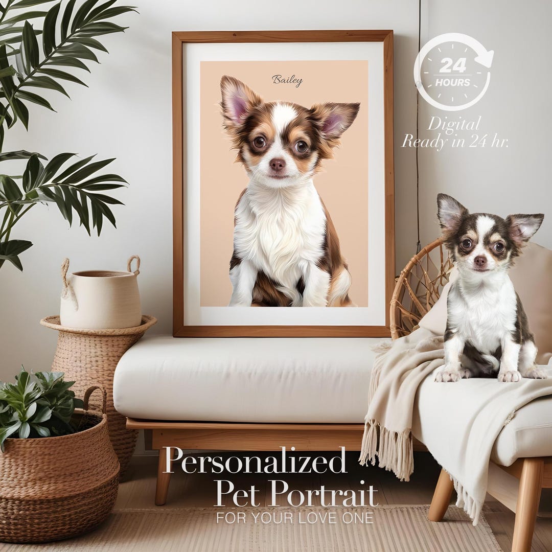 Personalized Pet Portrait, Custom Pet Portrait, Custom Portrait, Pet ...