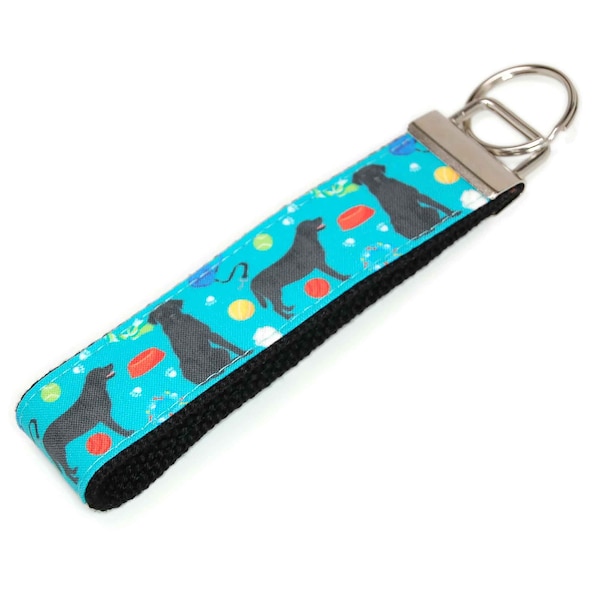 Black Dog Key Chain - Etsy