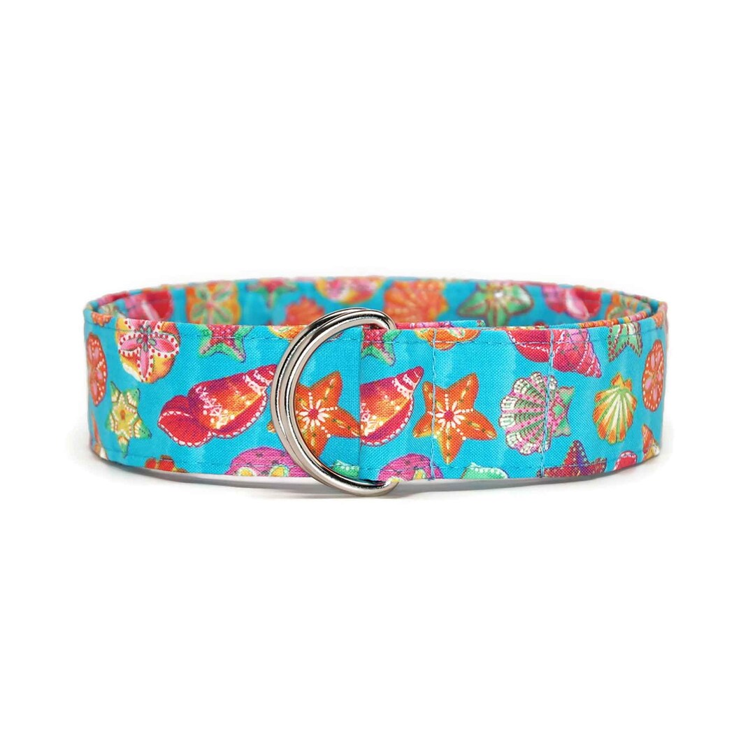 Seashell Fabric Belt - D Ring Belt - Adult Youth and Toddler You Pick ...