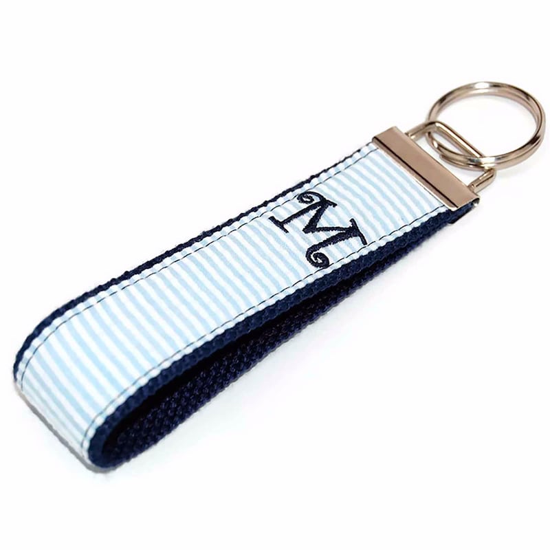 Fabric Initial Key Chains - Etsy