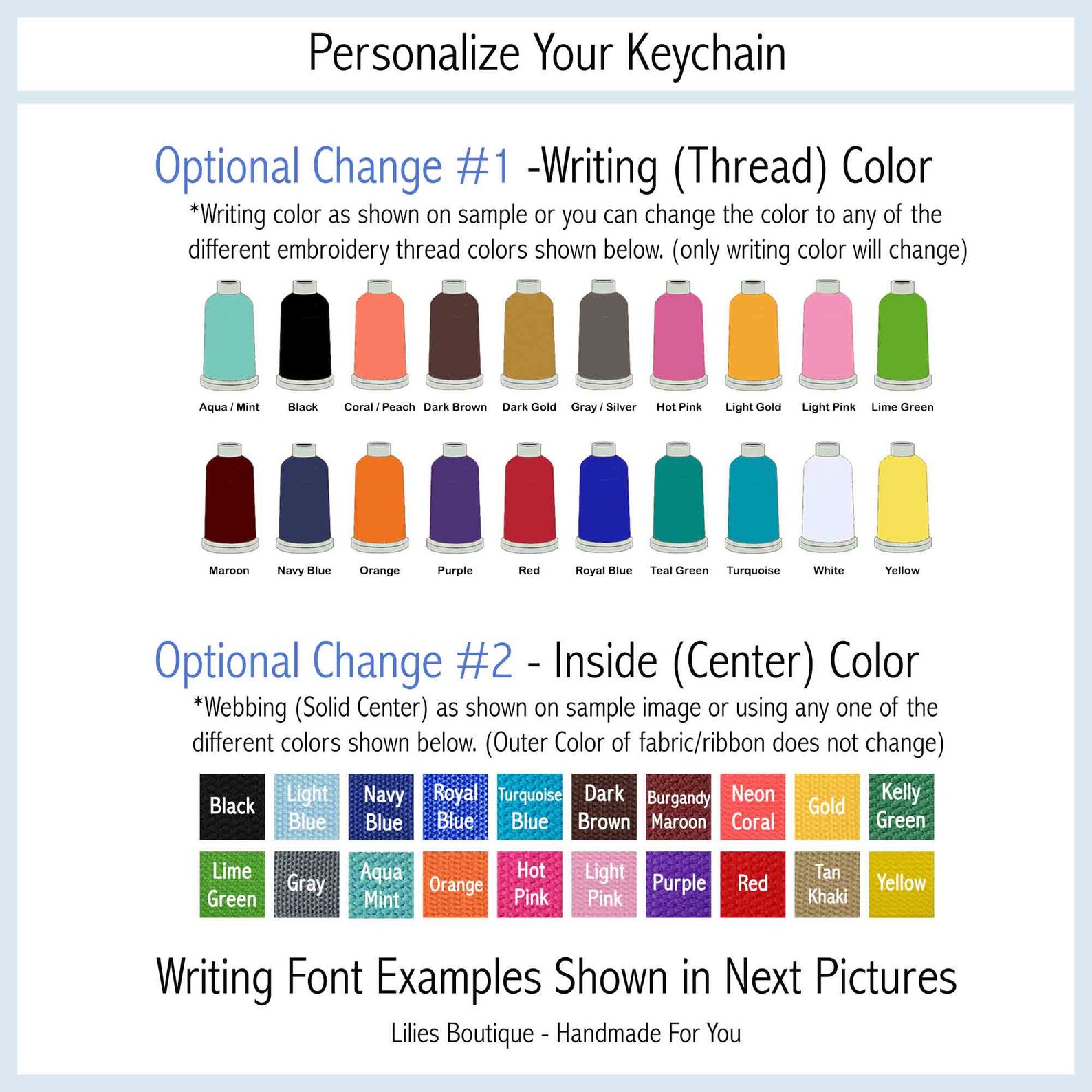 Navy Blue Herringbone Mini Keychain Personalized With Monogram - Etsy