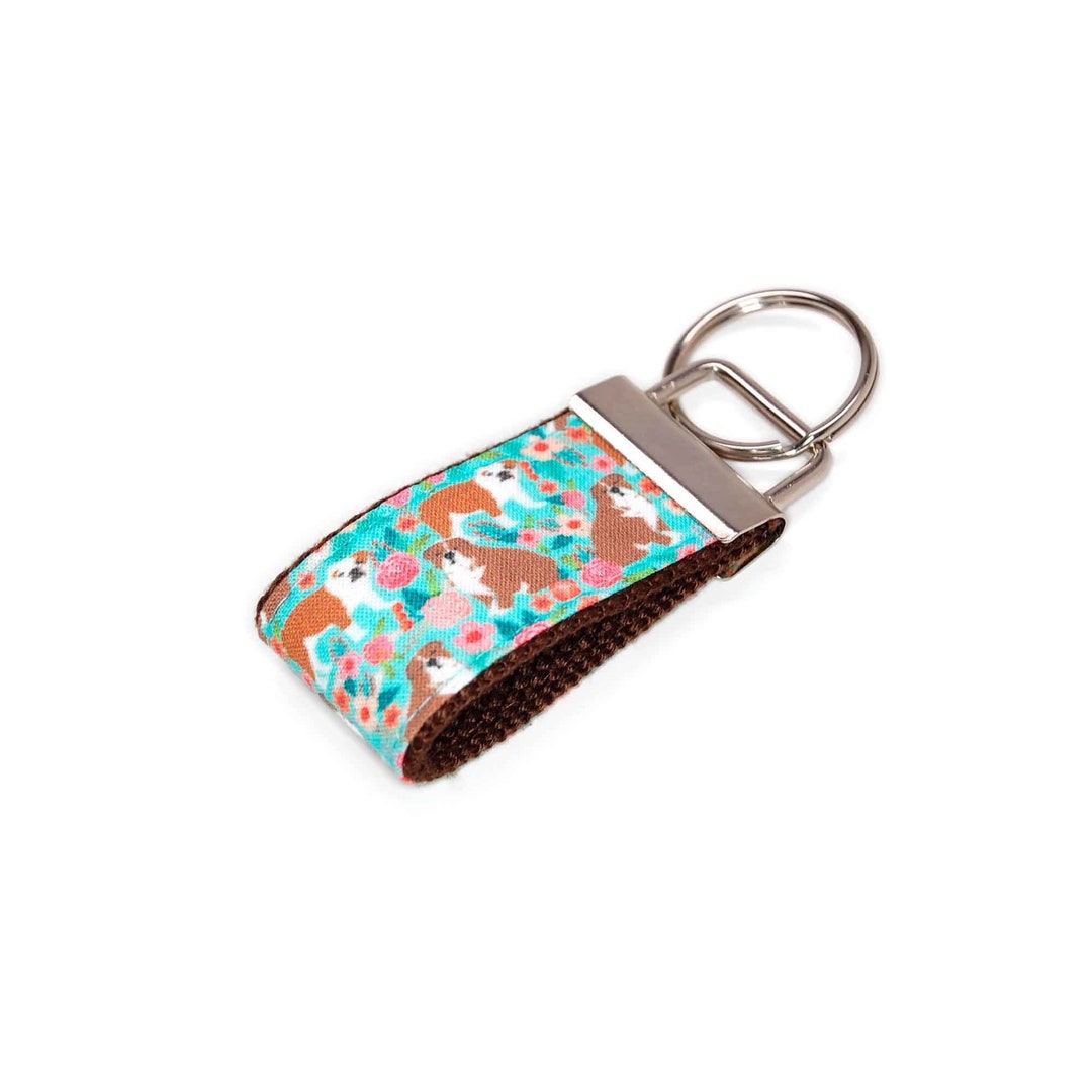 English Bulldog Mini Keychain - Bag Tag Finger Size Key Fob With ...