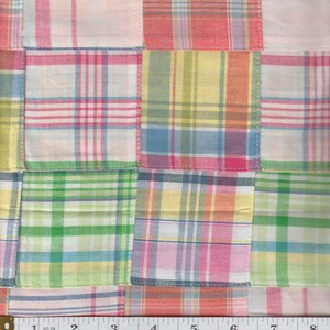 Madras Belt - Colorful Patchwork Fabric With Classic D Ring Closure in Your Choice of Length and ...