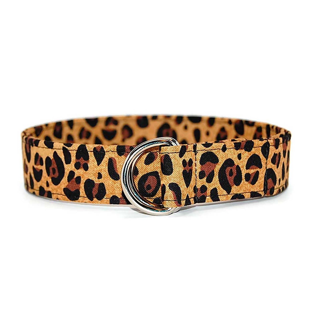 Leopard Fabric Belt - D Ring Belts in Adult and Youth Size - Classic ...