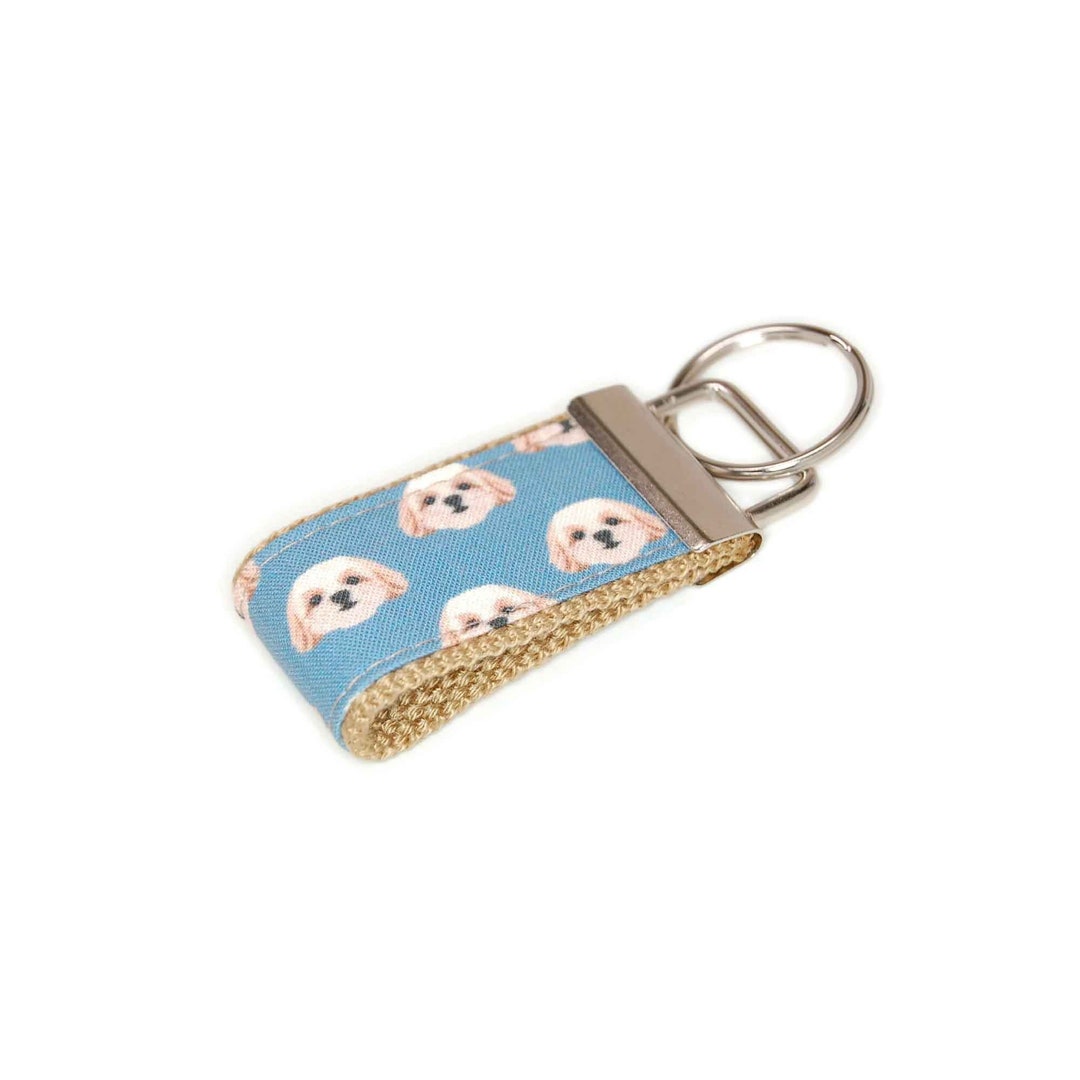 Shih Tzu Keychain: Mini Fabric Key Fob, Dog Walker Gift - Etsy