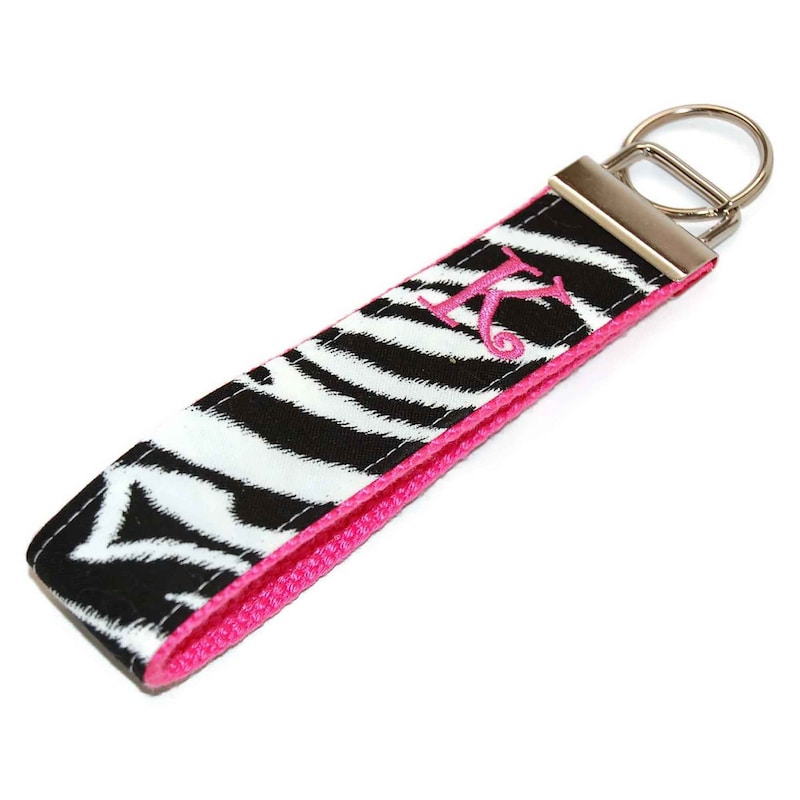 Wristlet Keychain Zebra - Etsy