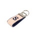 Navy Blue Herringbone Mini Keychain Personalized With Monogram ...