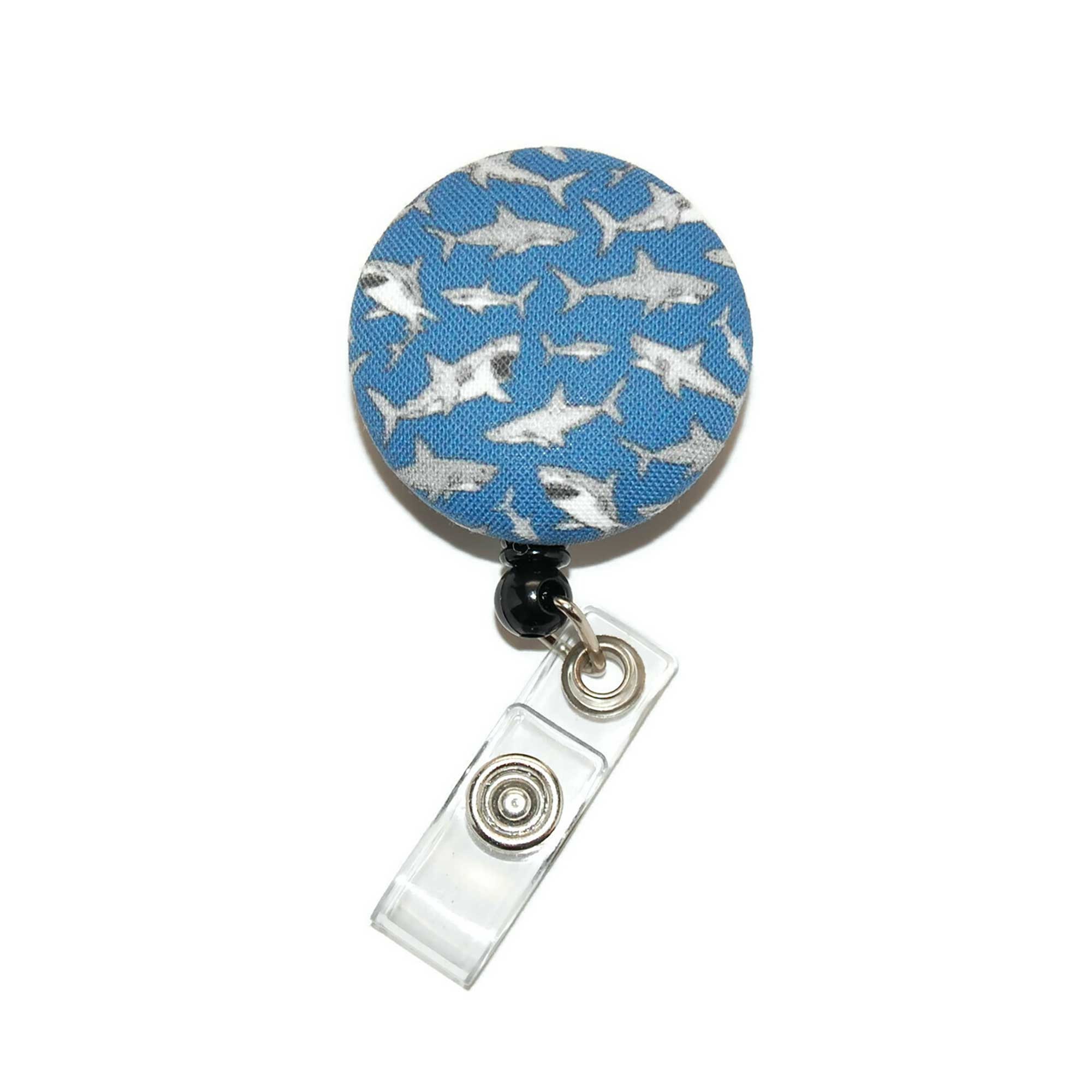 Shark Badge Reel With Retractable ID Name Tag Choice of Clip - Etsy UK