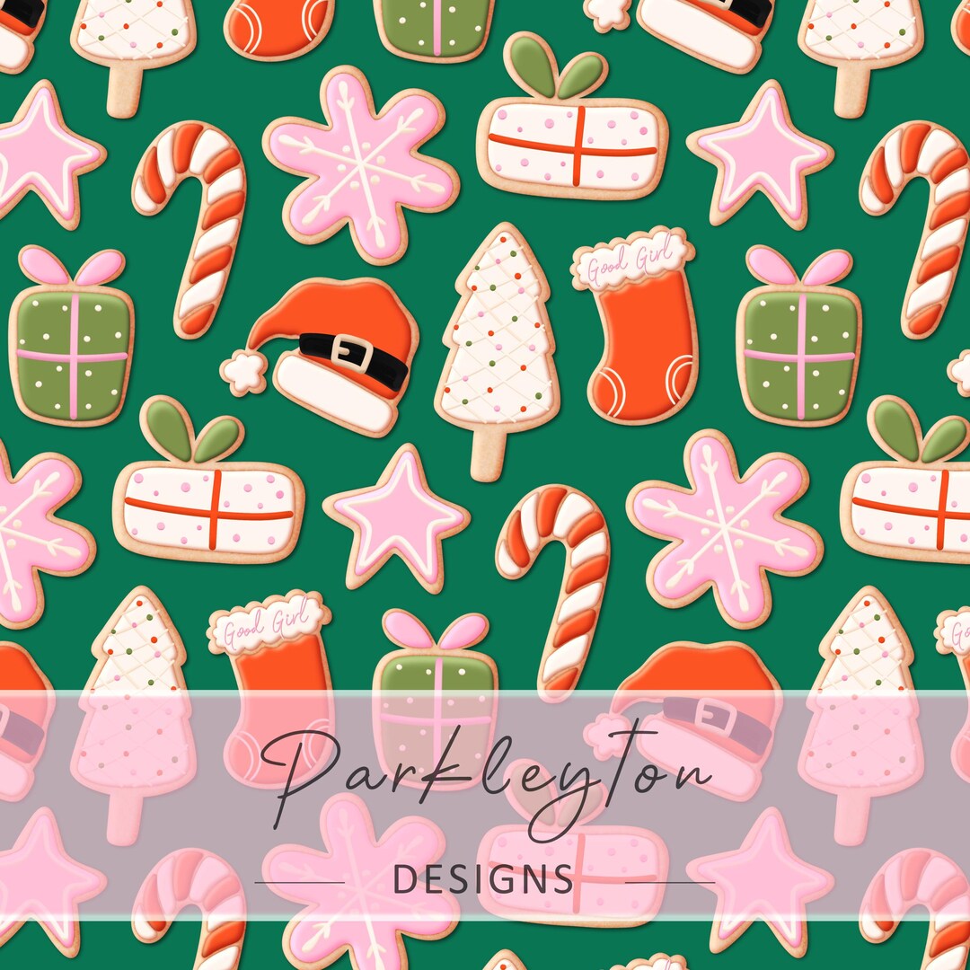 Christmas Cookie Seamless Pattern – Festive Holiday Treats Digital ...