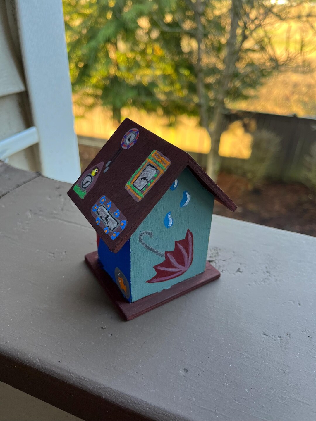 Pinocchio-inspired Hand Painted Birdhouse! (3inx3inx4in) - Etsy