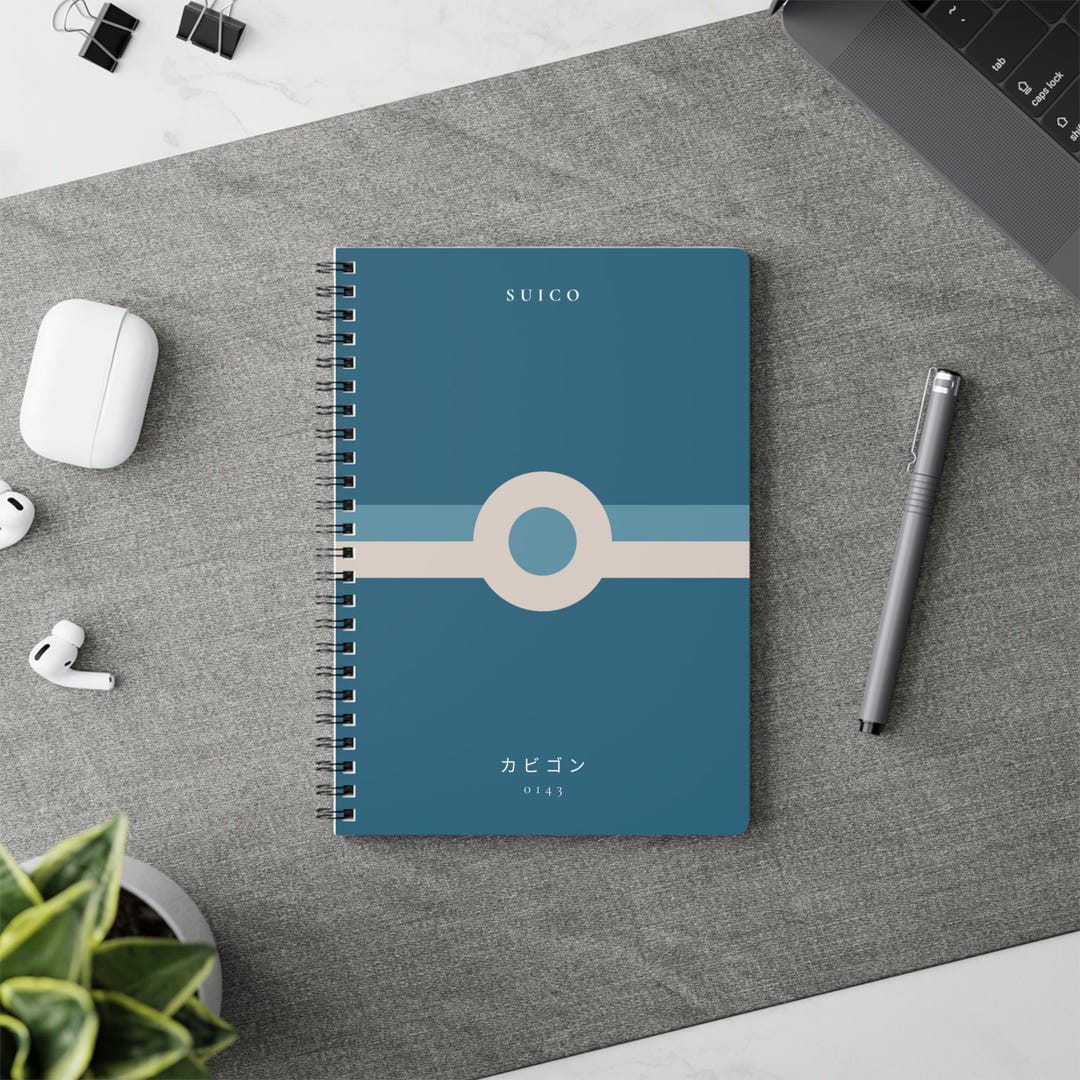 Pokemon Notebook 0143 - Snorlax A5 Notebook - Etsy