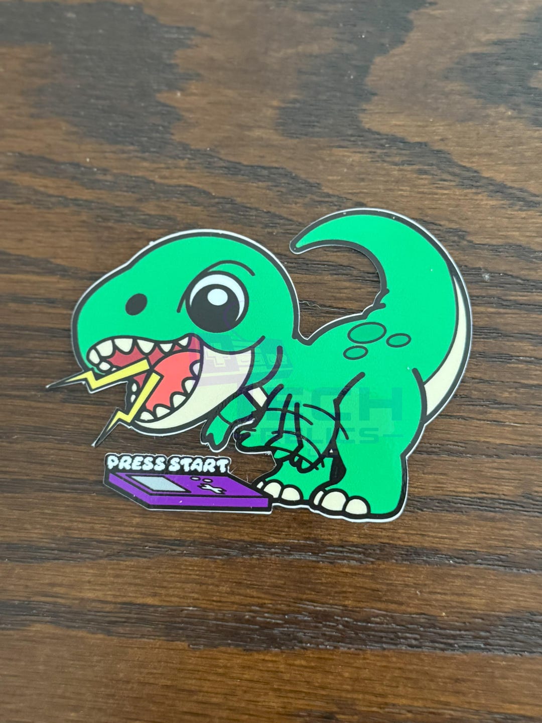 Angry Rexy Gamer Sticker Cute Dinosaur Gaming Vinyl Decal Geeky Laptop ...