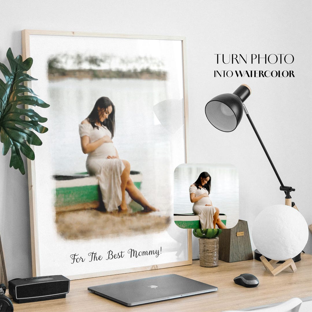 Custom Mother Portrait, Mother's Day Gift, Personalized Mom Gift ...