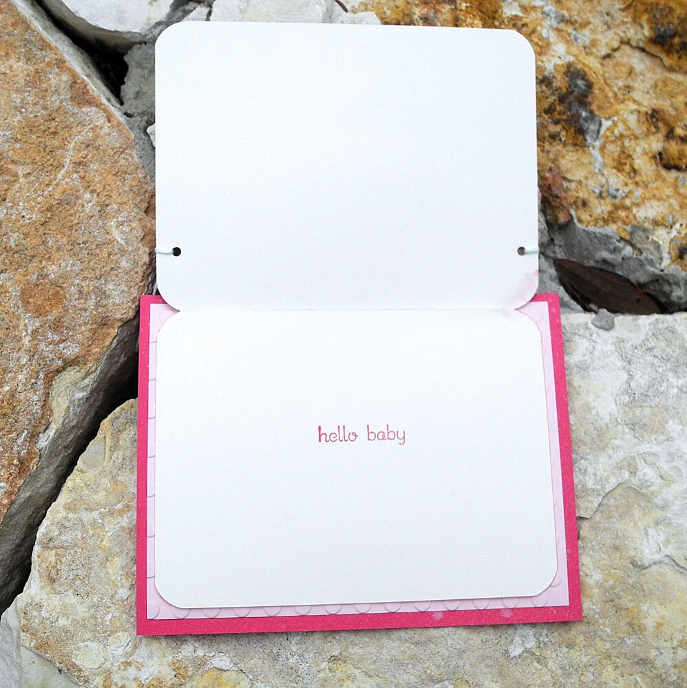 Cute Pennant Card for New Baby | Etsy