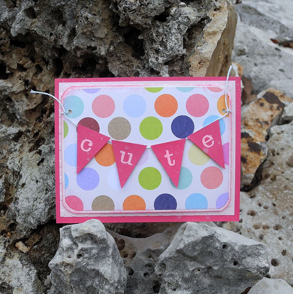 Cute Pennant Card for New Baby | Etsy