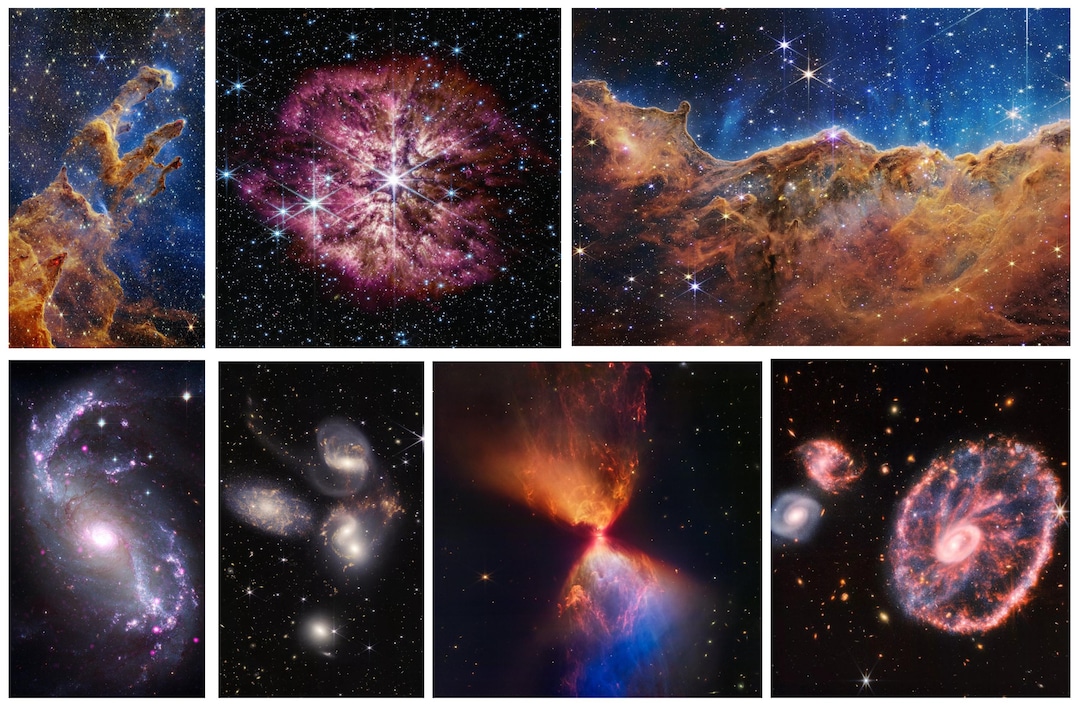 DIGITAL James Webb Space Images Print Set, 28 High Quality NASA JWST ...