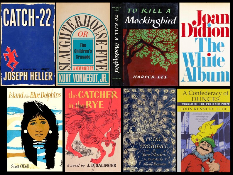 DIGITAL Classic Book Covers Print Set, 34 High Quality Images of ...