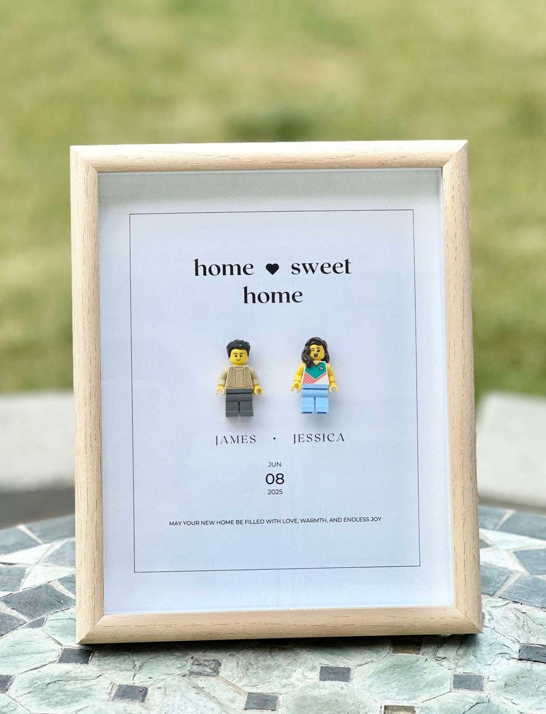 Custom Lego ANNIVERSARY, WEDDING Minifigure Personalized Gift for ...