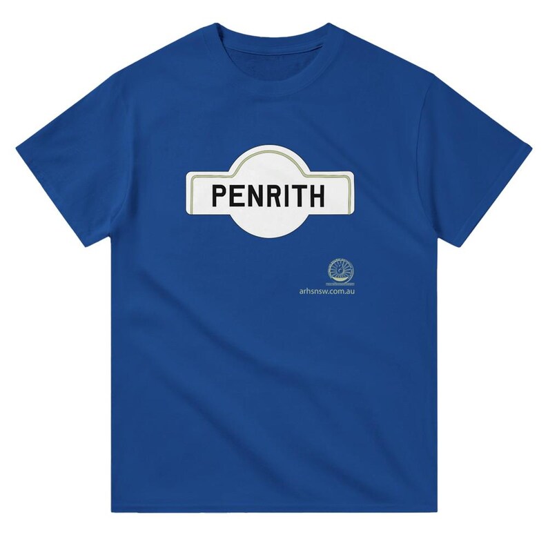 Penrith - Darker Colours - Retro Railway Station Sign Unisex Crewneck T ...