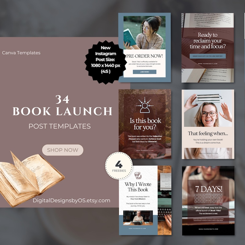 Book Launch Countdown - Etsy