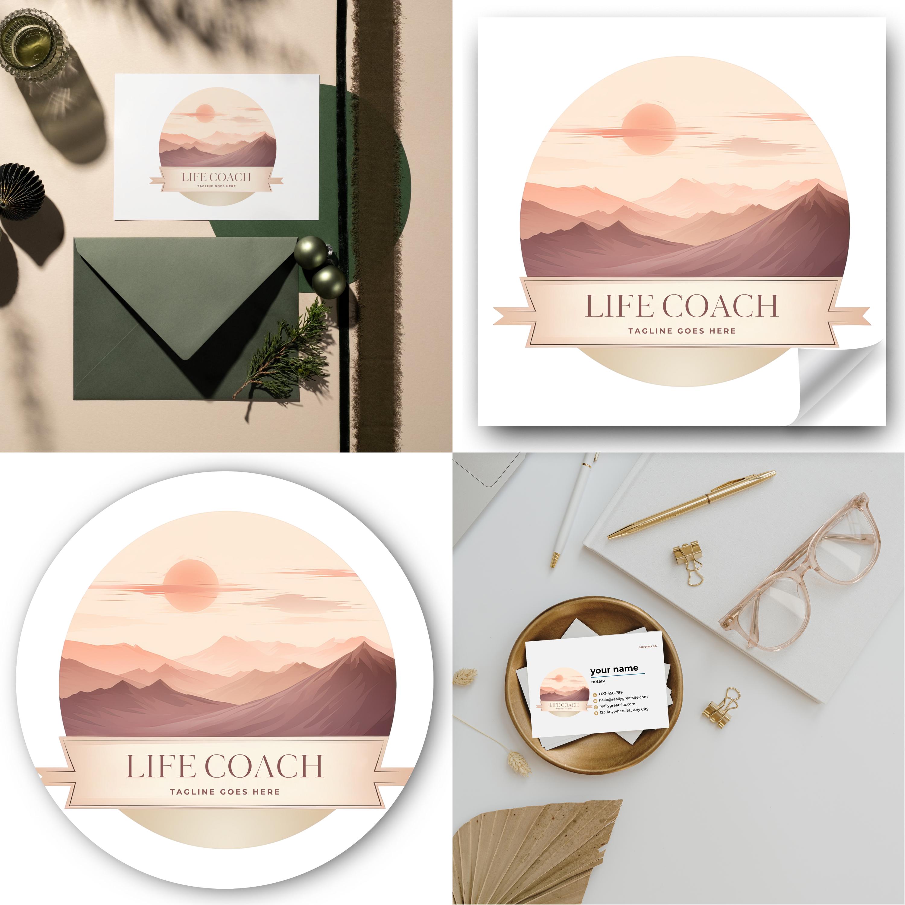 6 Life Coaching Logo Canva Templates | Minimalist Logo Design ...