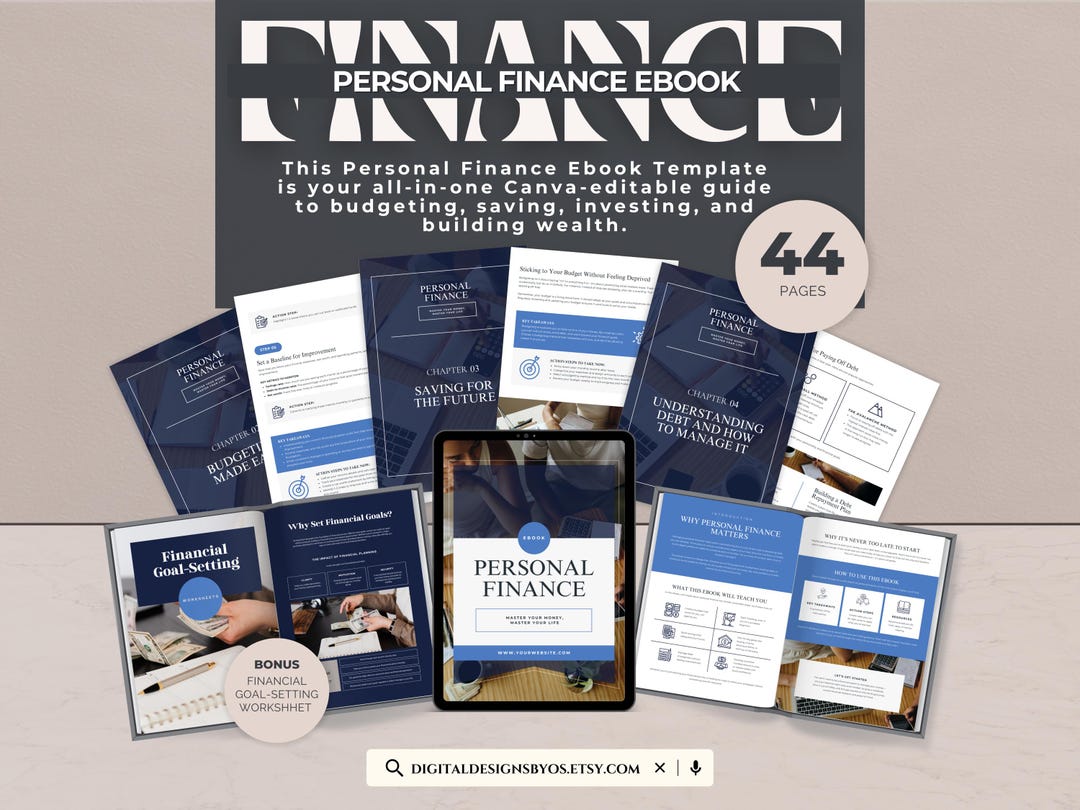 Personal Finance Ebook Guide Canva Template | Printable Budgeting Ebook ...