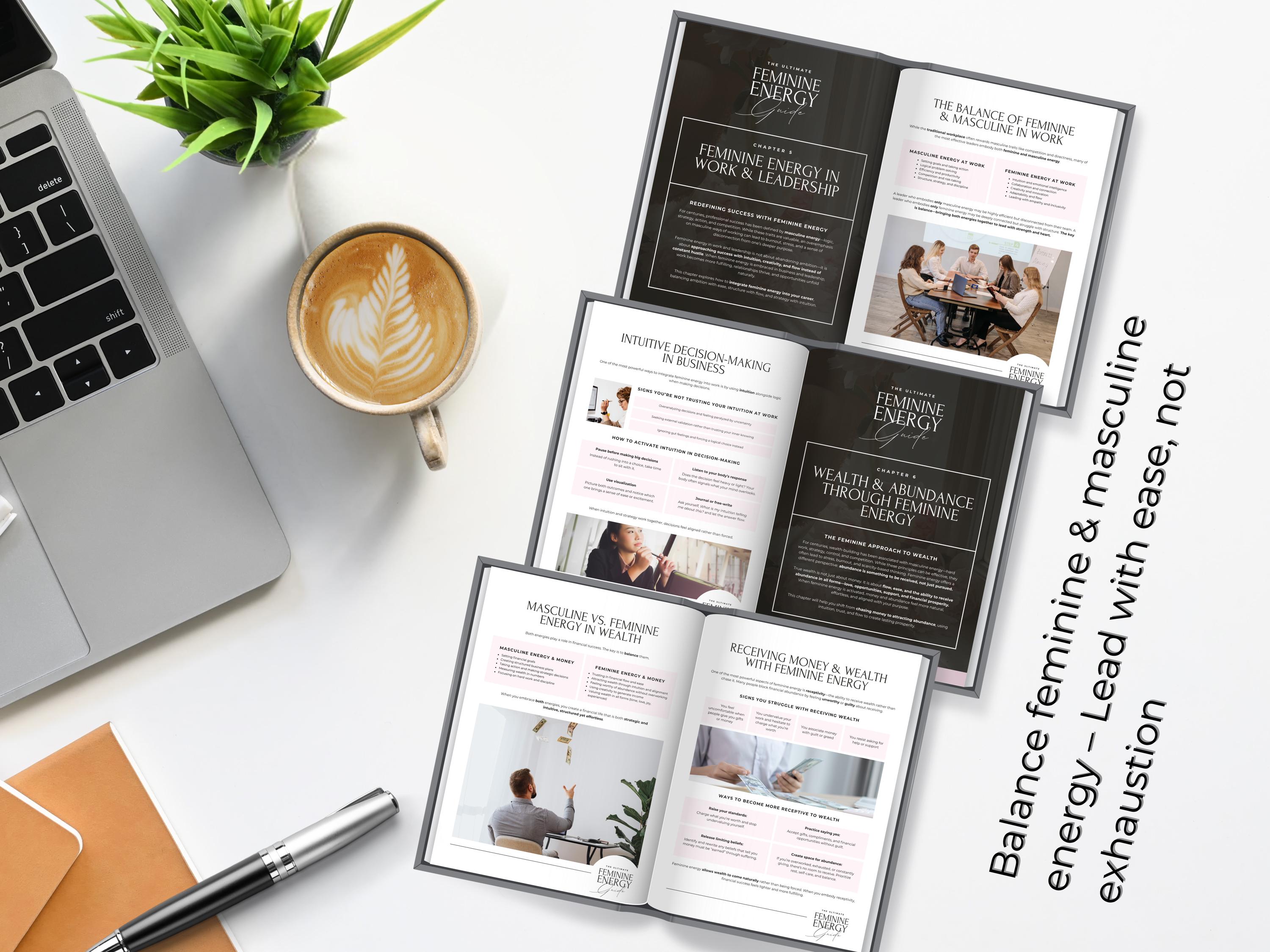 Feminine Energy Guide | 47-page Canva Template Journal | Awaken Divine ...
