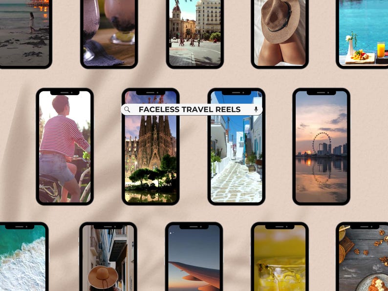 500+ Faceless Travel Reels Kit | 400 Summer + 100 Travel Clips | PLR ...