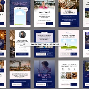 30 Event Venue Social Media Canva Templates | Wedding & Venues ...
