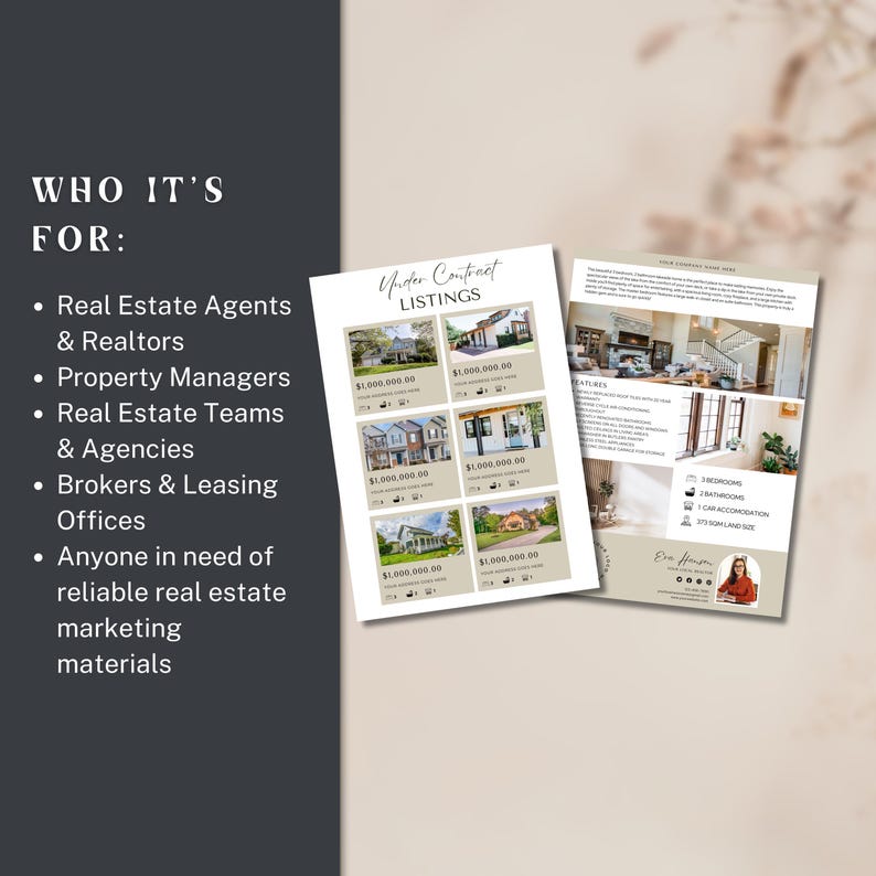 Real Estate Flyer Bundle | 20 Editable Canva Templates for Realtors ...